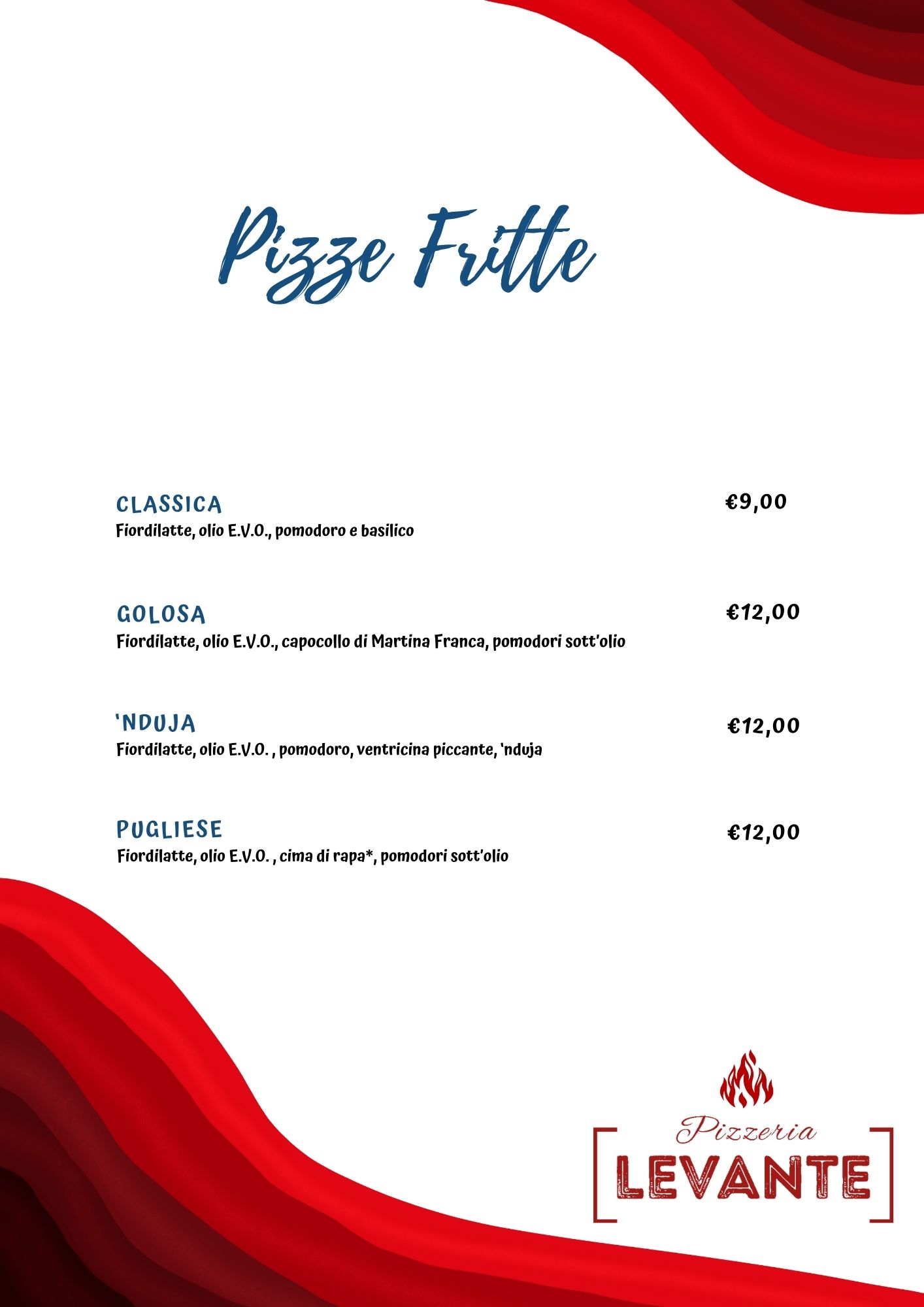 Benvenuti alla Pizzeria Levante - Levante